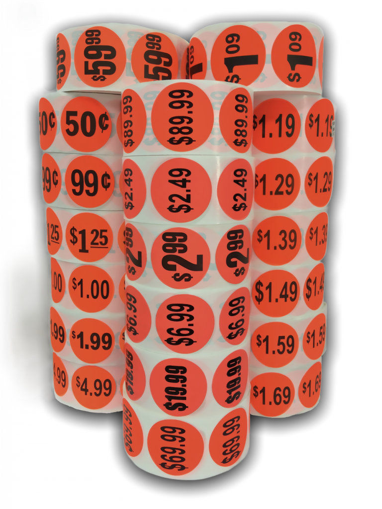 1000 1.5" Round Retail PRICE POINT Stickers - Pick your Price! - Labels ...