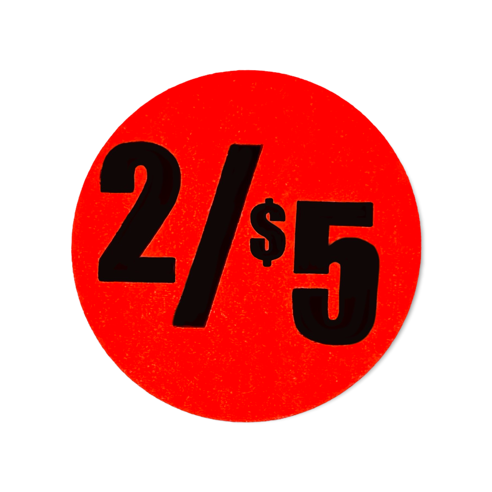 1 5 Round Bright Red 2 5 Labels Labels And More Inc 